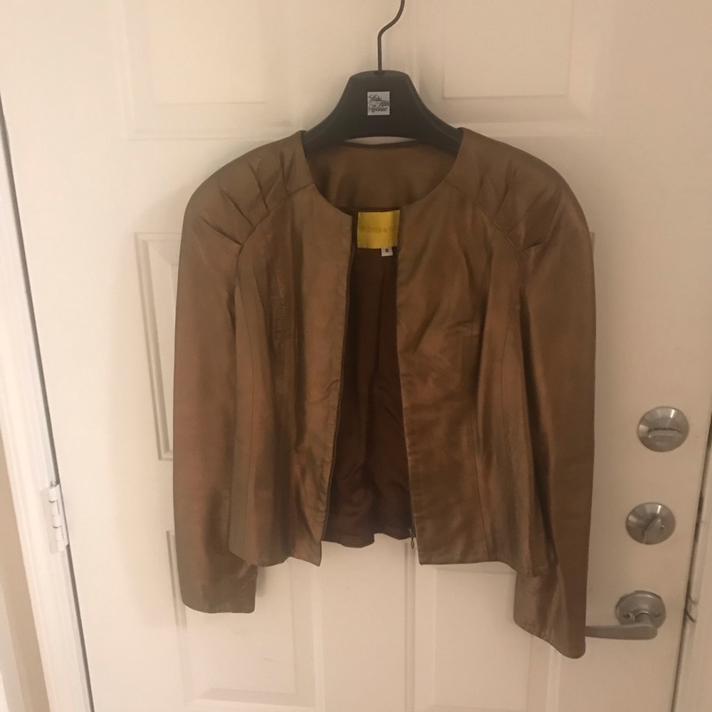 Flores & Flores Bronze Leather Jacket - Gem